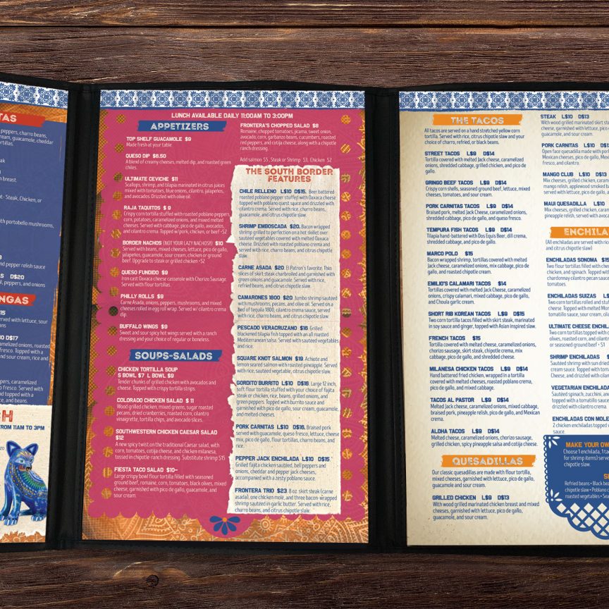MENUS - MGM GRAPHIX